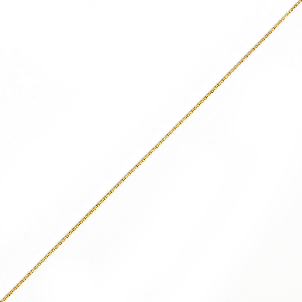 14K YELLOW GOLD DC ROLO 023 GAUGE 22" CHAIN NECKLACE (AVAILABLE IN LEN ...